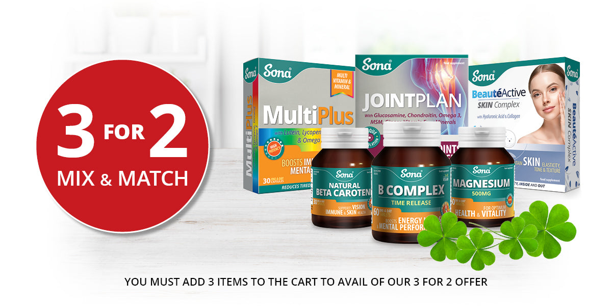 Irish Vitamins & Supplements - Get 3 for 2, Mix & Match – Sona